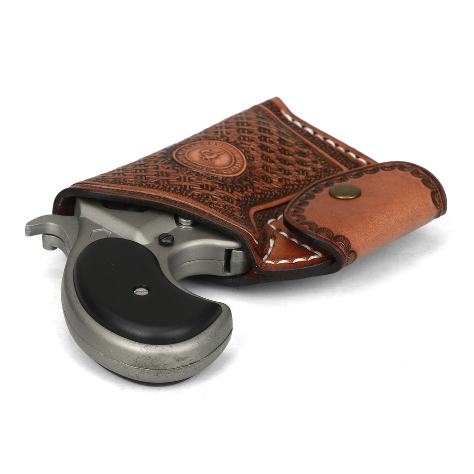 TOURBON Leather Pistol Belt Holster Handgun Case Shooting Gift-Multiple ...