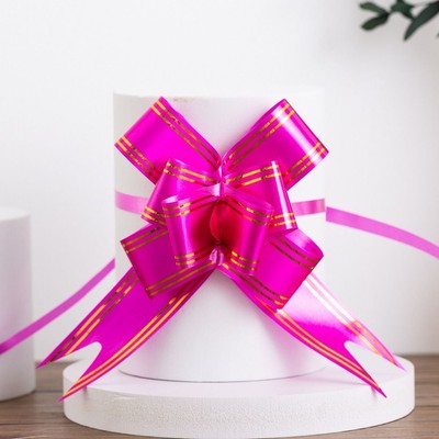 10 Pcs Gift Wrapping Ribbons Flower Solid Color Pull Bow Knot Ribbon ...