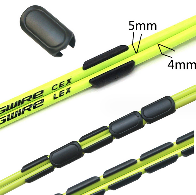 10pcs Black Bicycle Cable Clips Frame Buckle Cable Fixed Clips Plastic ...