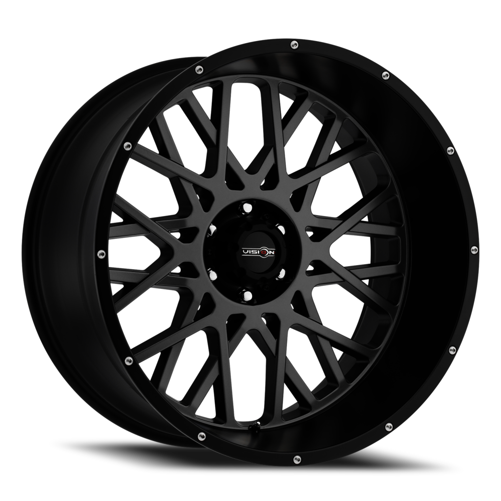 1 NEW ANTHRACITE W/SATIN BLACK LIP VISION ROCKER 20X10 6-135 (108145 ...