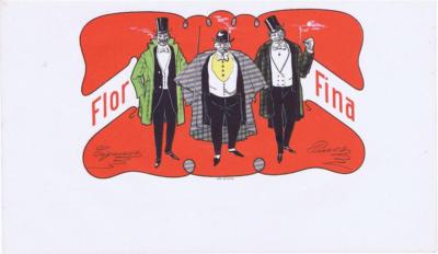 Flor Fina art nouveau inner cigar box label | eBay