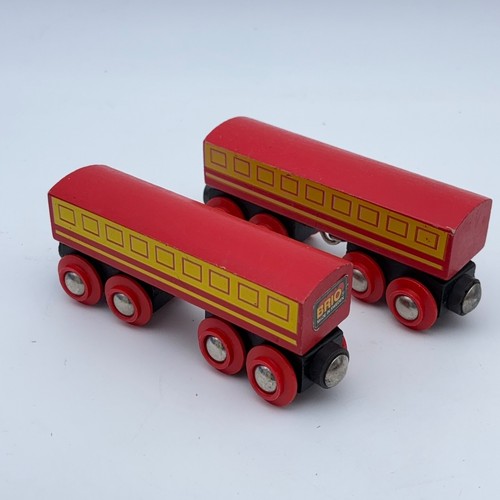BRIO 33513 Wooden Railway Red Diesel Engine Passenger Train Made in ...