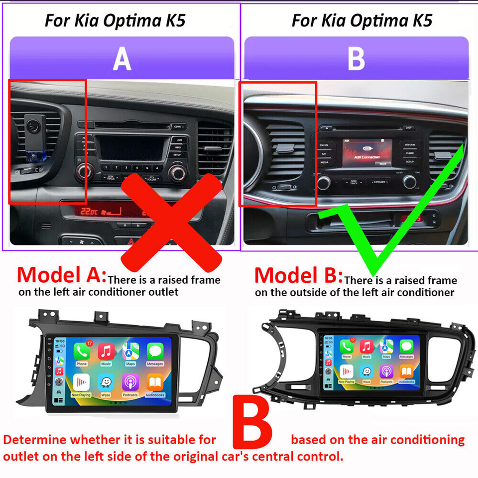 Car Radio Stereo For Kia Optima K5 2014 2015 Apple Carplay Android 12 ...