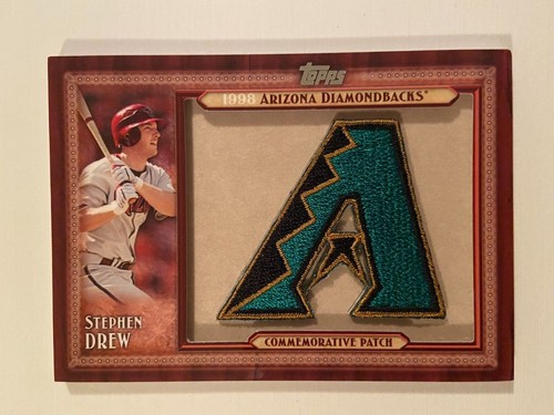 STEPHEN DREW 2011 Topps Commemorative Throwback 1998 DIAMONDBACKS Patch ...