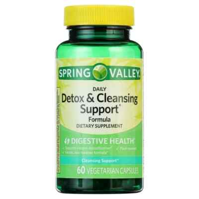 Spring Valley Daily Detox Cleansing Support Formula Vegetarian Capsules ...