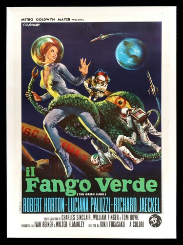 GREEN SLIME CineMasterpieces ITALIAN ITALY SCI FI MOVIE POSTER IL FANGO ...