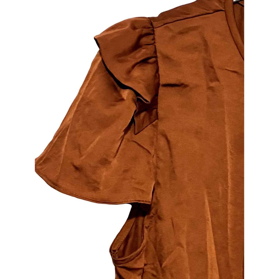 Nine West Suit Separates Rust Color Silk Blouse Size Large | eBay