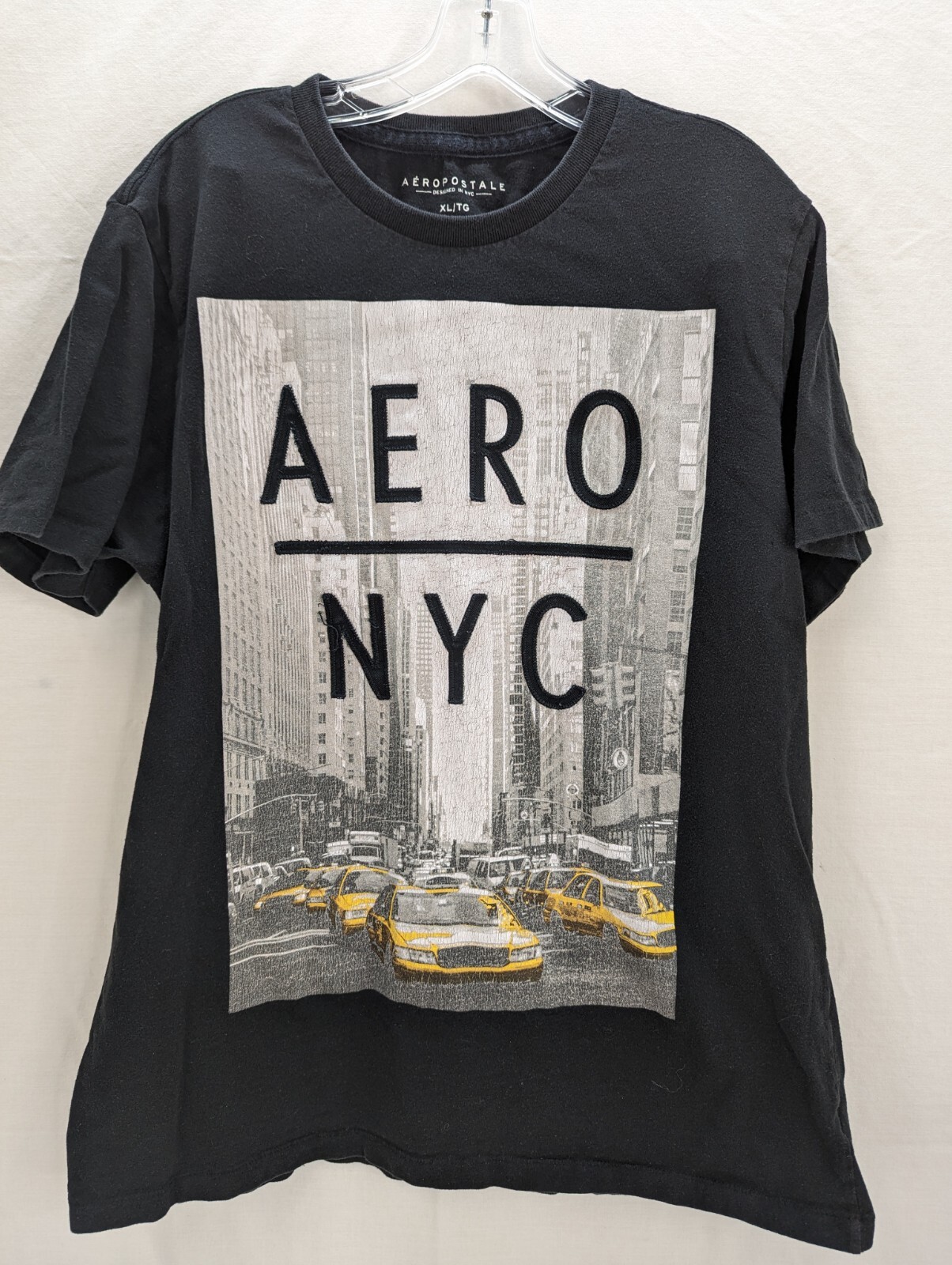 Aeropostal Aero NYC Yellow Cab 8751 Mens Black Short… - Gem