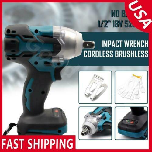 1/2" Cordless Brushless Impact Wrench For Makita Battery DTW285Z 520NM ...