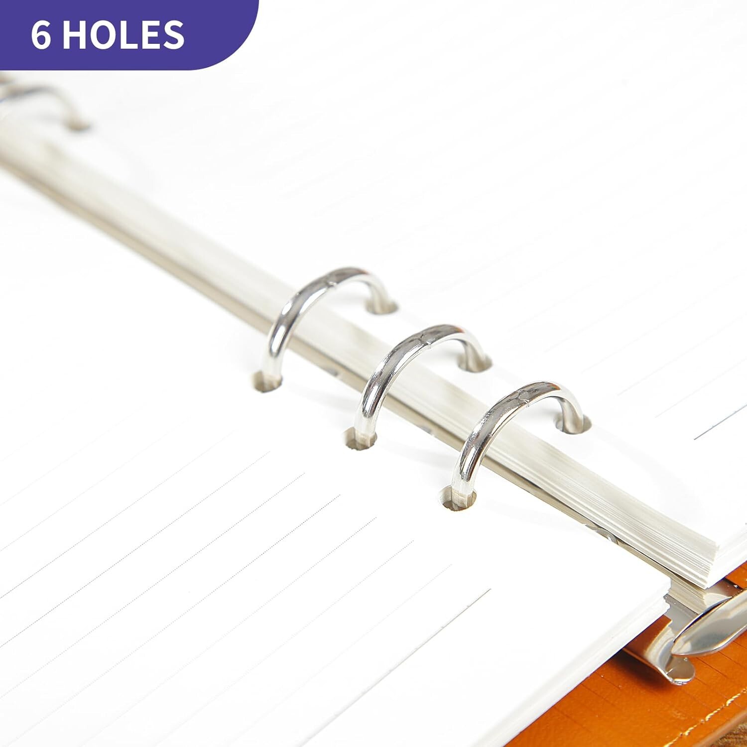 A5 Filler Paper Binder Refillable Lined Paper Inserts 6 Ring Loose Leaf ...