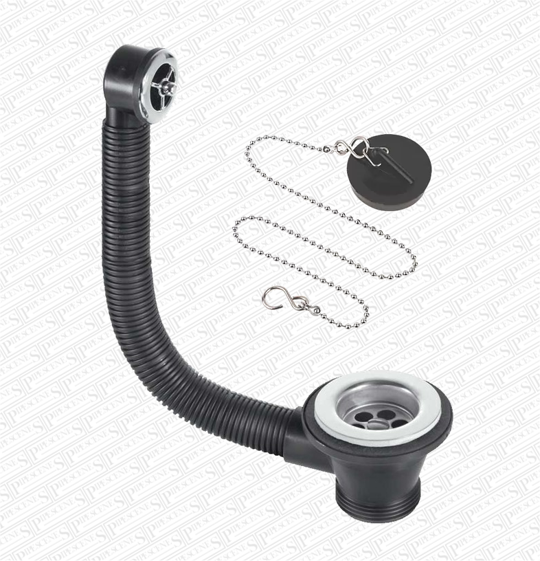 McAlpine FVW1PC 1 1/4" Bathroom Sink Combi Waste & Overflow for Vanity ...