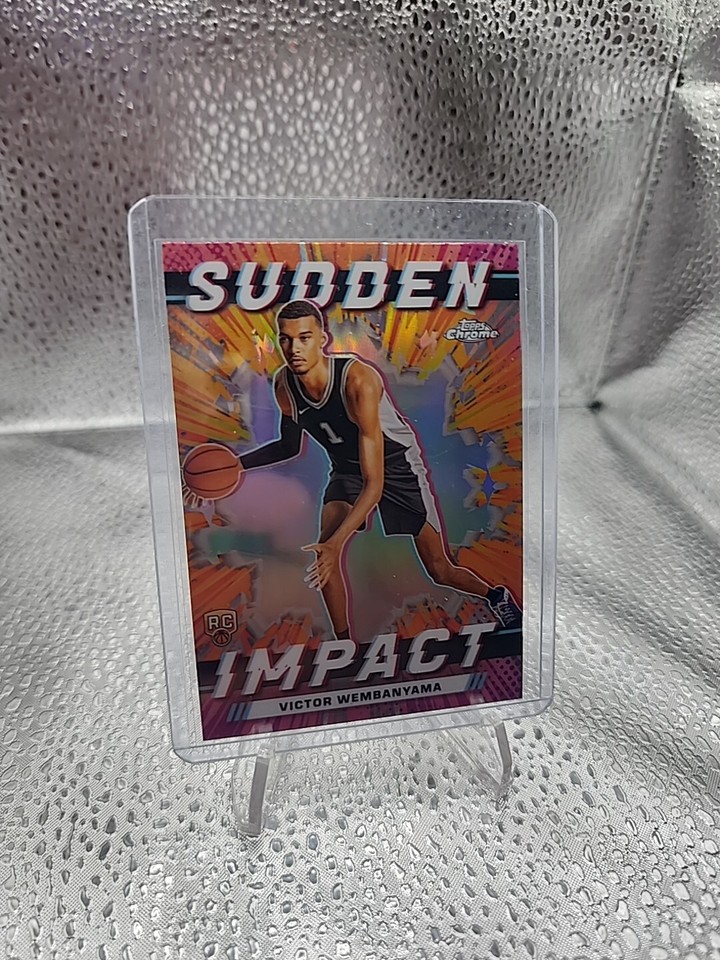 Victor Wembanyama 2023/24 Topps Chrome SI-1 Sudden Impact Wemby Rookie ...