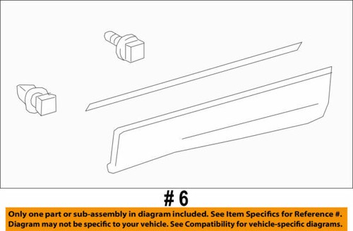 75078-42011 Toyota Moulding, rear door, outside lh 7507842011, New ...