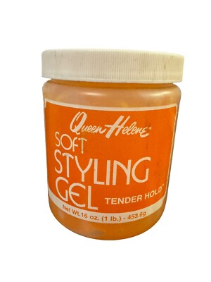 Queen Helene SOFT Styling Gel, TENDER HOLD 16oz (1 Lb) Orange Container ...