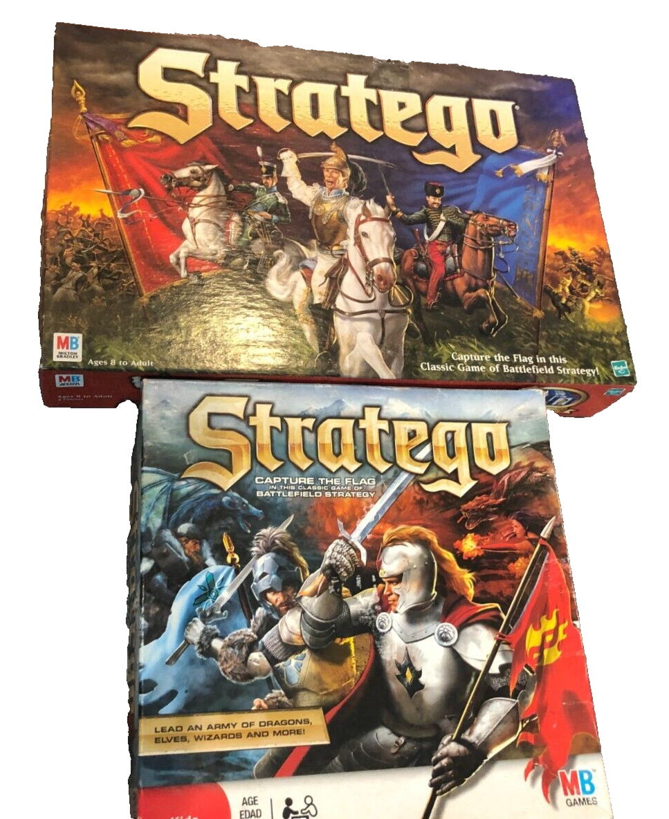 1999 Stratego Board Game by Milton Bradley & 2004 Stratego Capture Flag ...