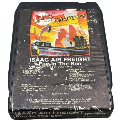 8 - Track Stereo Tape Cartridge Isaac Air Freight Fun In The Son ...