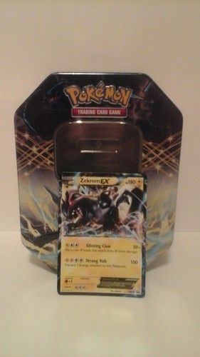 Pokémon TCG 2012 Black & White Zekrom EX Collector's Tin with Promo ...
