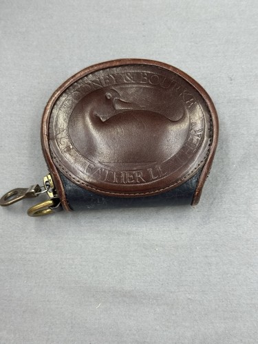 Dooney & Bourke Vintage Big Duck Coin Purse Wallet All Weather Leather ...