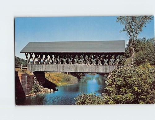 Postcard Keniston Bridge Blackwater River Andover New Hampshire USA | eBay