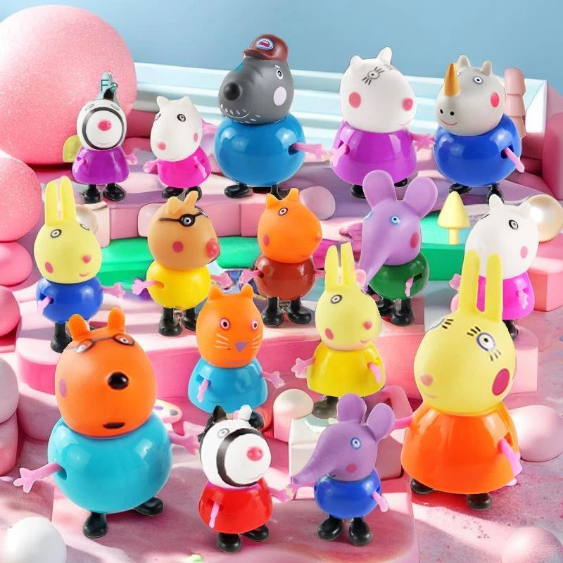 4-25PCS Puppe Set Mama und Papa Peppa Schweine Familie und Freunde ...