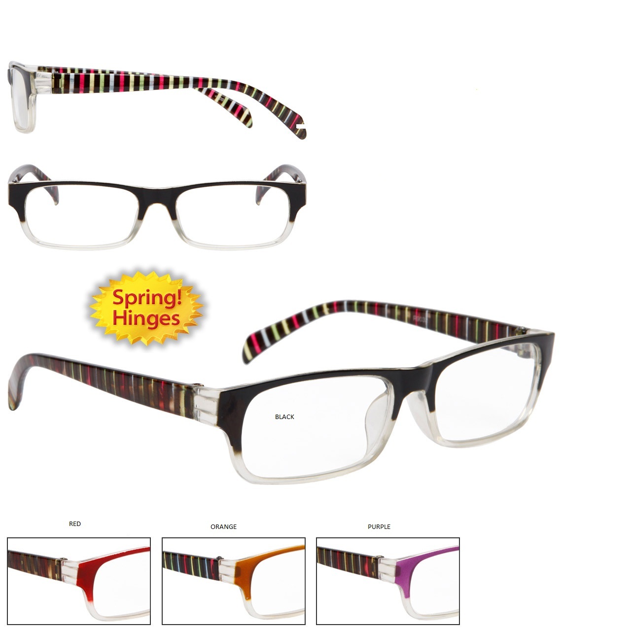 UNISEX Pin Striped Readers (R9032) | eBay