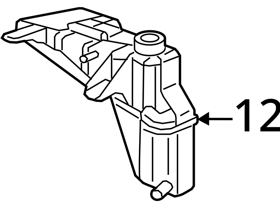Fits 2011 - 2023 DODGE CHARGER 5.7L Engine Coolant Recovery Bottle ...
