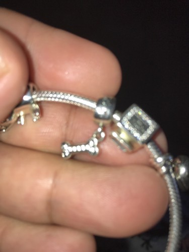 Genuine PANDORA Silver I Love My Dog Dangle Charm - 791263CZ New17 ...