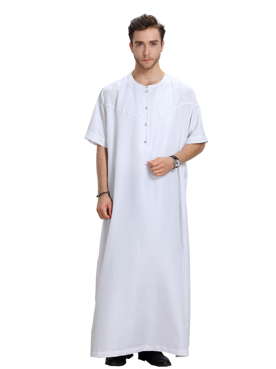 Thobe Dishdasha Men Thawb Jubba Thoub Muslim Islam Abaya Daffah Kaftan ...