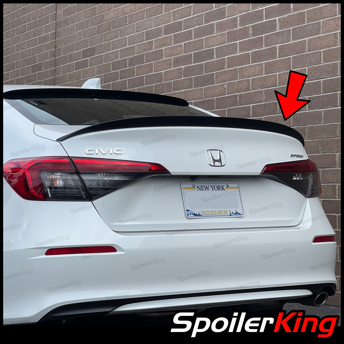 2022-2024 Honda Civic Sedan HPD Decklid Spoiler (LX, Sport,