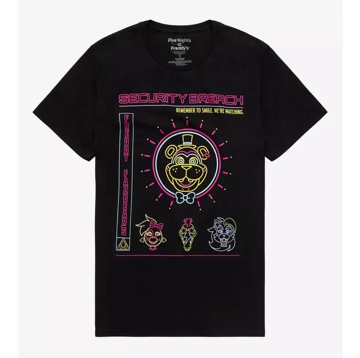 Five Nights At Freddy's: Security Breach Neon Short S… - Gem