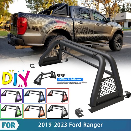 For 2019-2025 Ford Ranger Adjustable Pickup Roll Sport Bar Chase Rack ...