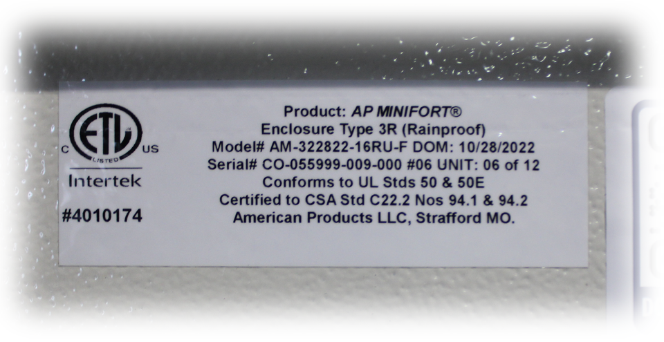 American Products Minifort AM-322822-16RU-F New | eBay