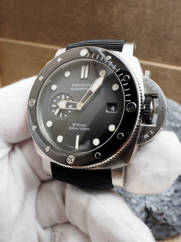 Panerai Luminor Submersible QuarantaraQuattro Grigio Roccia 95% LNIB ...