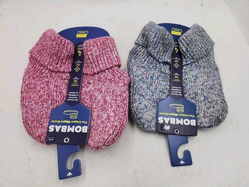NEW Bombas 2-Pack The Gripper Slipper Bootie (Blue & Pink) | eBay