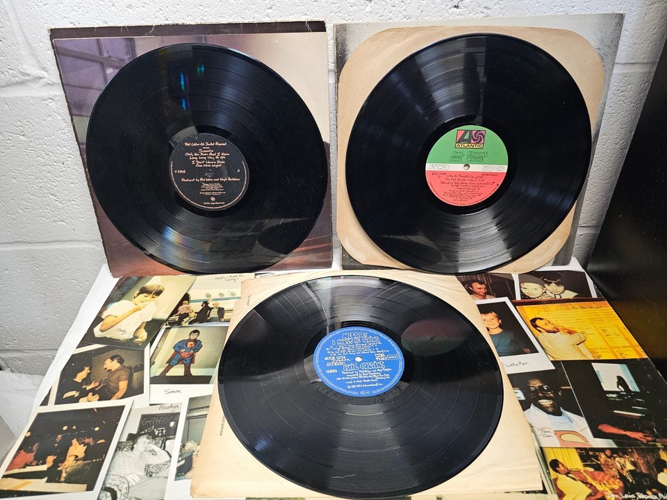 3x Phil Collins Record Bundle Vinyl Album 12" Face Value No Jacket ...