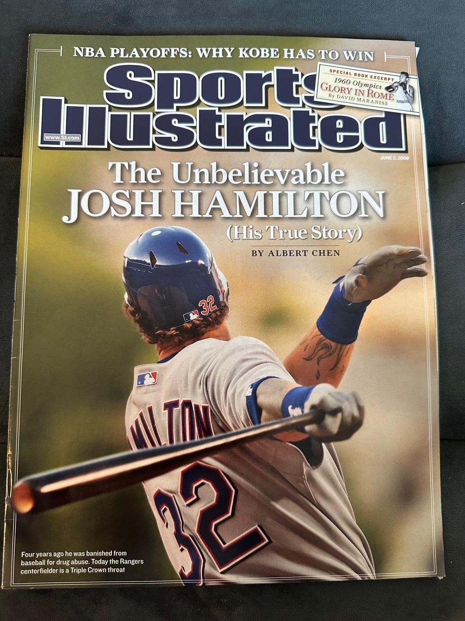 Josh Hamilton Sports Illustrated, June 2, 2008 No Label | eBay
