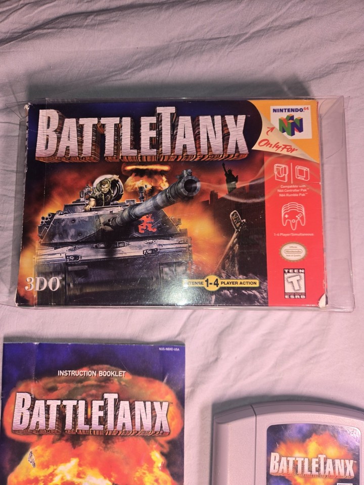 Nintendo 64 BattleTankx 3DO Game Cartridge And Complete Box Set ...