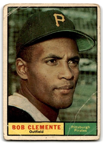 Roberto Clemente 1961 Topps Baseball Card #388 Pittsburgh Pirates - LOW ...
