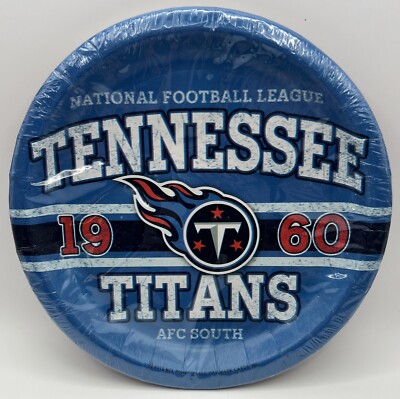 Tennessee Titans NFL Pro Football Sports Banquet Party 9" Paper Dinner ...