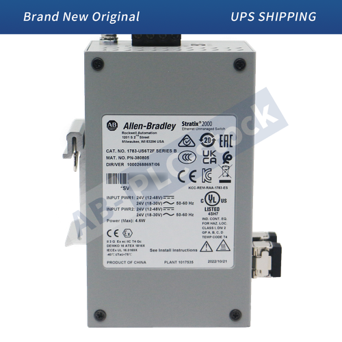New Allen Bradley 1783-US6T2F Stratix 2000 6T+2F Port unmanaged switch ...