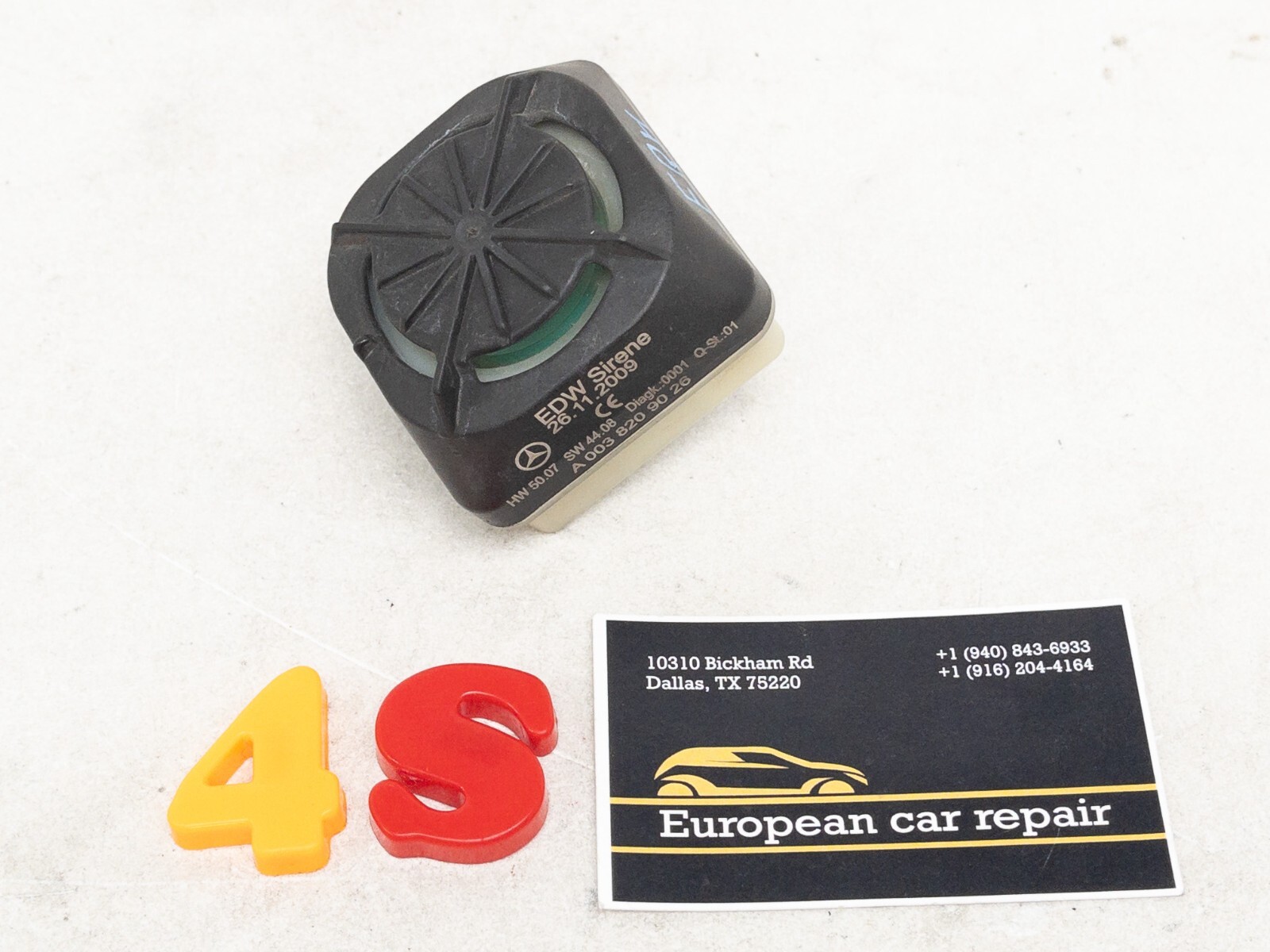 10-11 MERCEDES-BENZ E350 E550 W212 EMERGENCY ANTI THEFT ALARM HORN ...