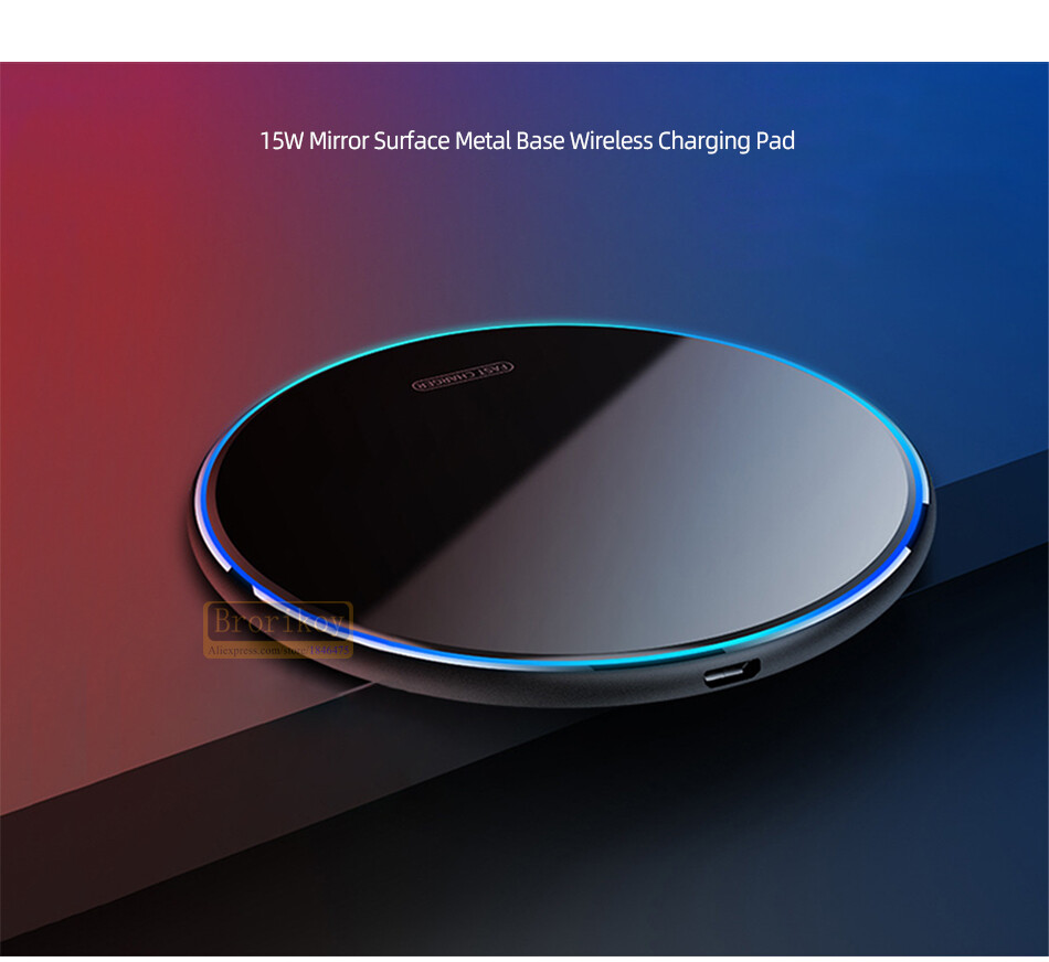 Fast Wireless Charger Quick Charging Pad For Apple iPhone & Samsung ...
