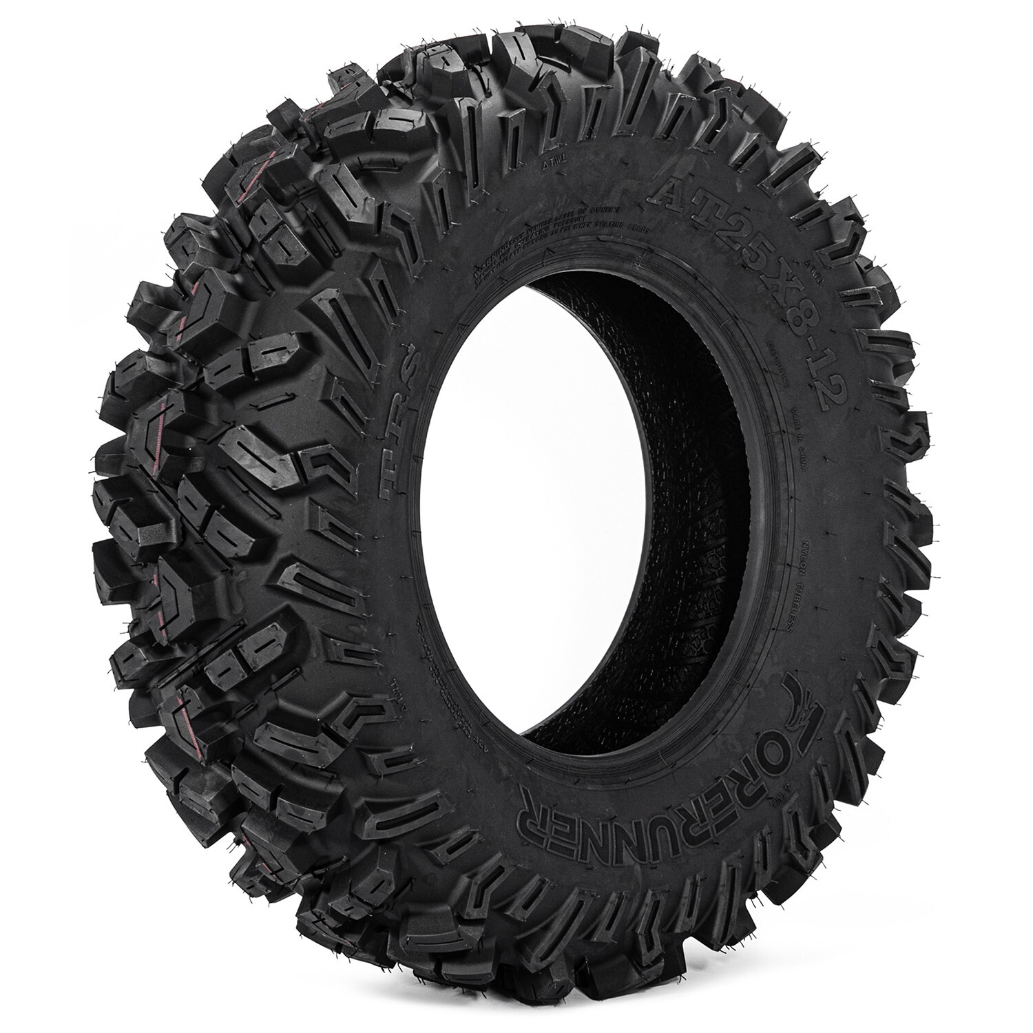 2X 25x8-12 ATV Tires 6 Ply 25x8x12 UTV Tires 25 8 12 Mud All Terrain ...