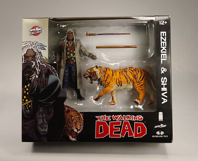 McFarlane The Walking Dead Ezekiel & Shiva Action Figure Set (Bloody ...