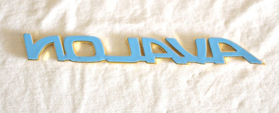 1995 - 1999 TOYOTA "AVALON" 24K GOLD PLATED REAR TRUNK EMBLEM NAME ...