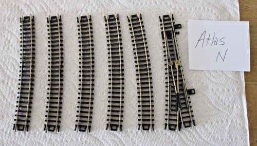 Atlas N Gauge Model Train Track Lot Straight & Curved #2526 | eBay