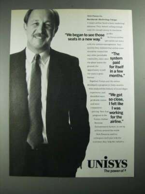 1987 Unisys Computer Systems Ad - See Those Seats in a New Way | eBay