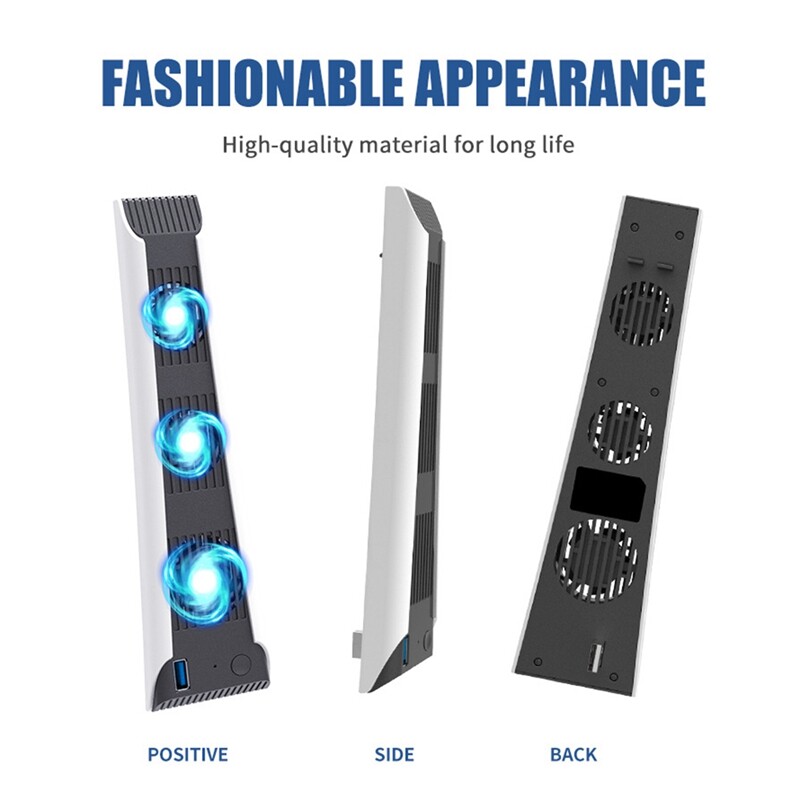 Cooling Fan for Ps5 Console Temperature Exhauster USB External Cooler ...