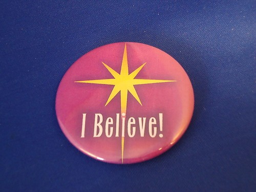 "I BELIEVE!" BUTTON Motivational pin pinback 2 1/4" badge NEW! star ...