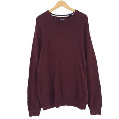 Vintage Chaps Pullover Men Burgundy Cotton Kh4 Size 2XL | eBay